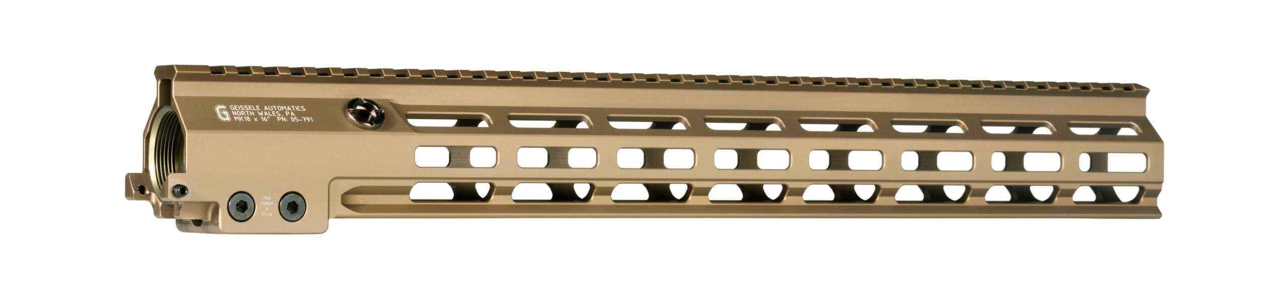 Geissele 16" Super Modular Rail MK18 M-LOK® - No Boring Guns