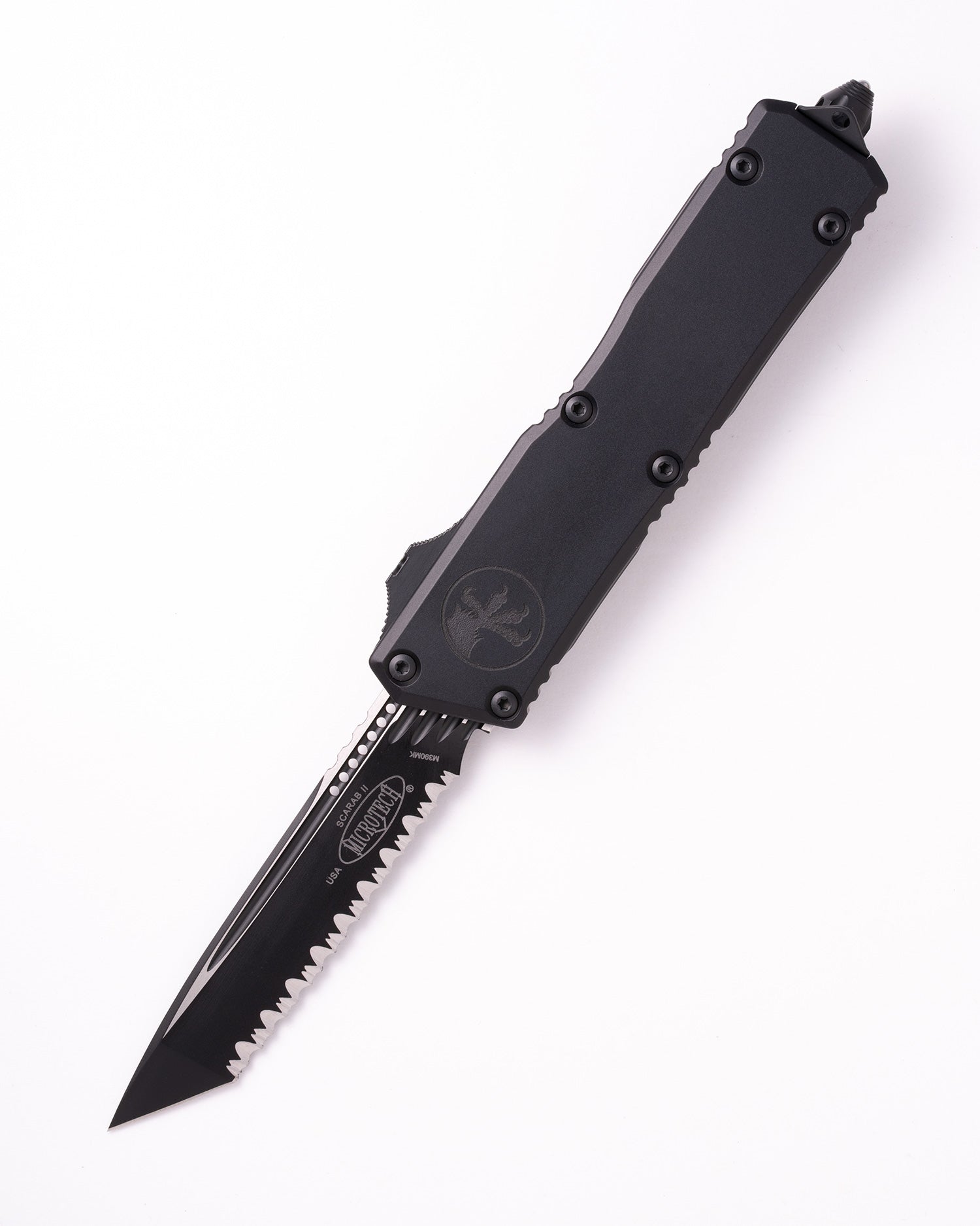 Microtech Scarab II Gen III Executive T/E Full Serrate Black Tactical ...